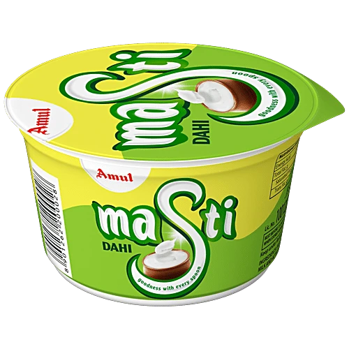 Amul Masti Dahi 1 kg Pouch – Fresh & Thick Curd Made from Pure Milk